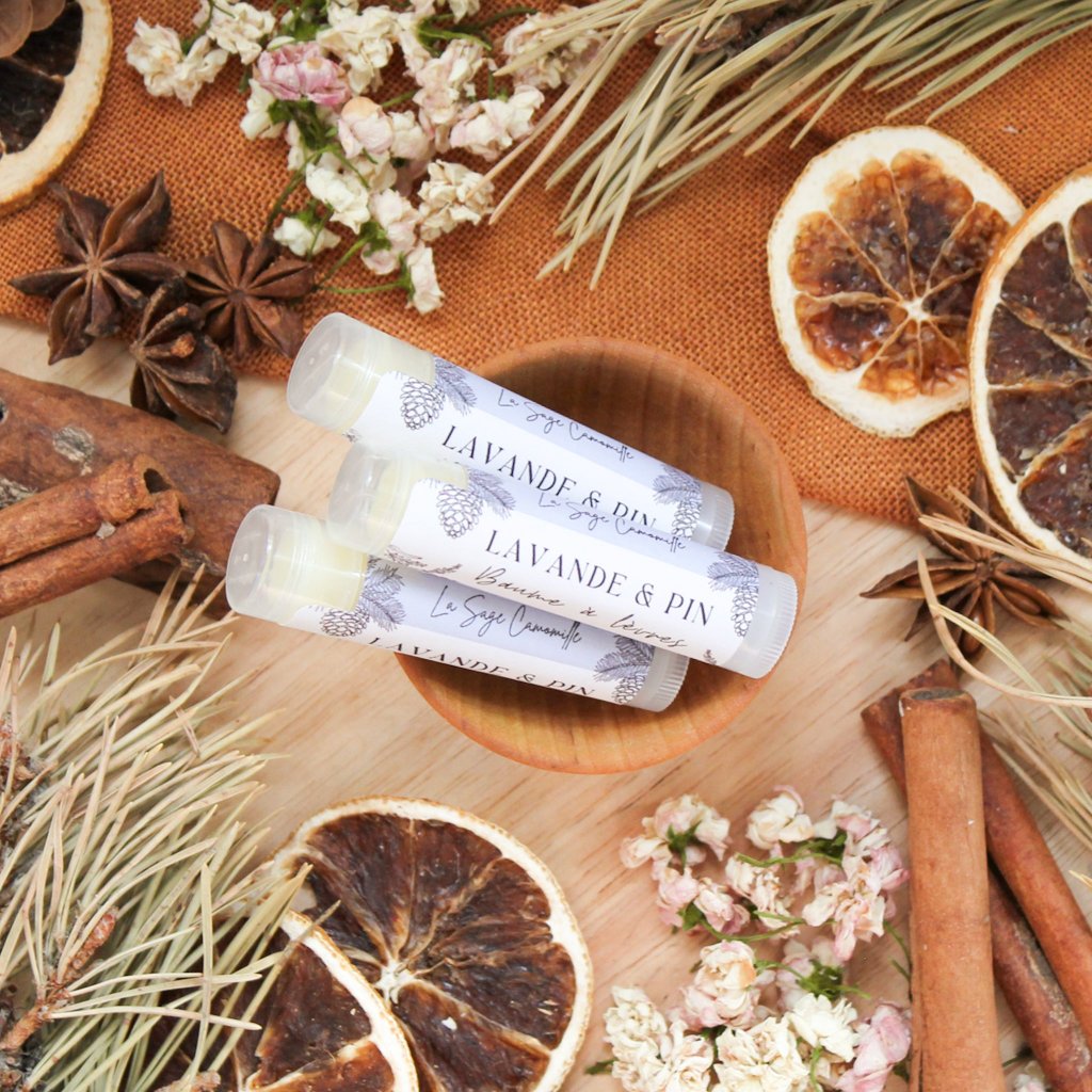 Baume à lèvres lavande et pin – La Sage Camomille